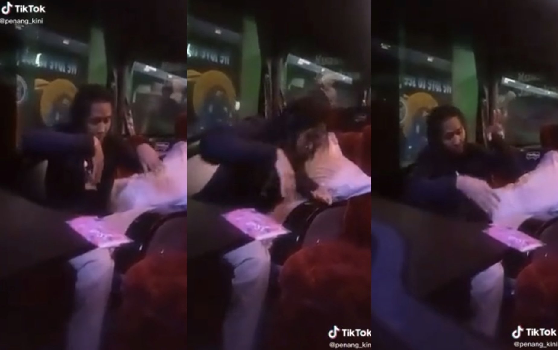 (VIDEO) Viral Wanita Dirasuk 'Sesuatu' Dalam Bas.