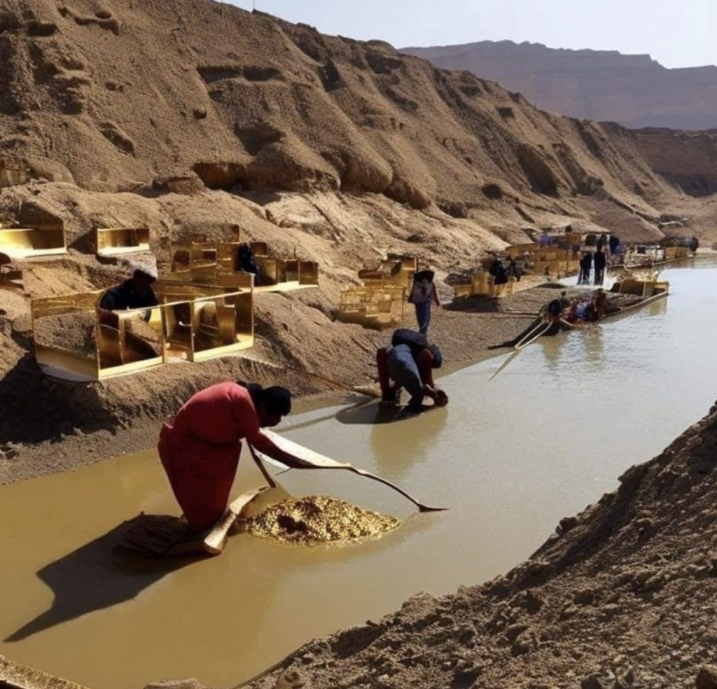 13 Gambar Gunung Emas Muncul Dari Sungai Furat